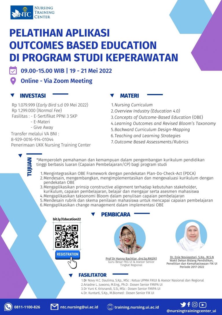 Pelatihan Aplikasi Outcomes Based Education (OBE) di Program Studi Keperawatan - Nursing ...